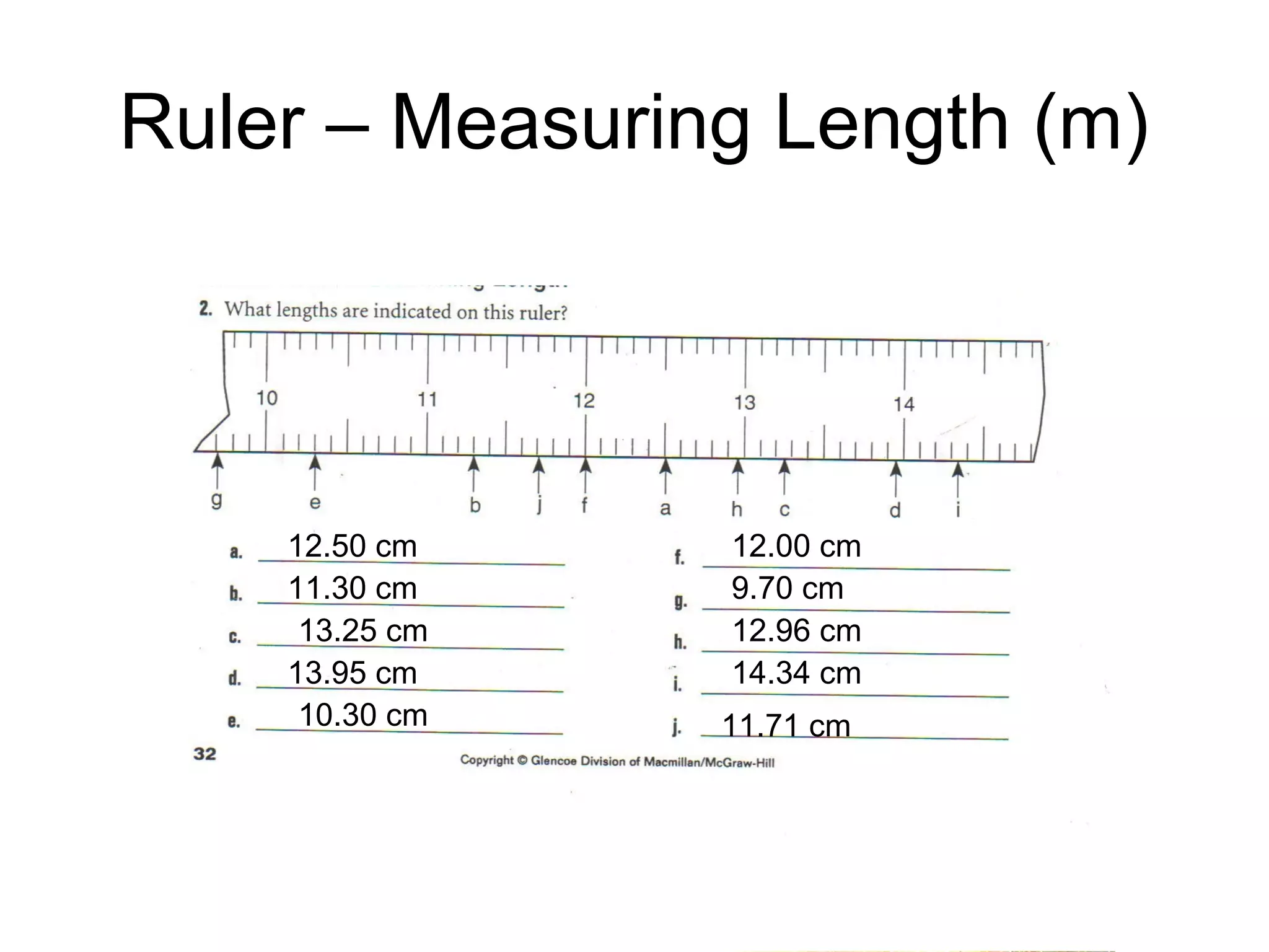 Measurement and conversion practice with answers | PPT