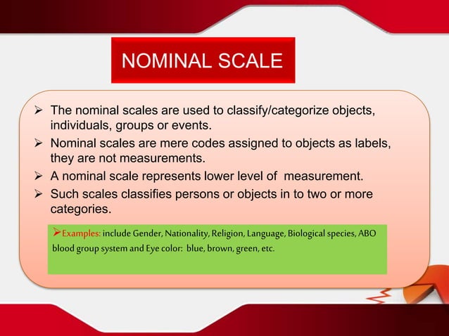 Measurment scales | PPT