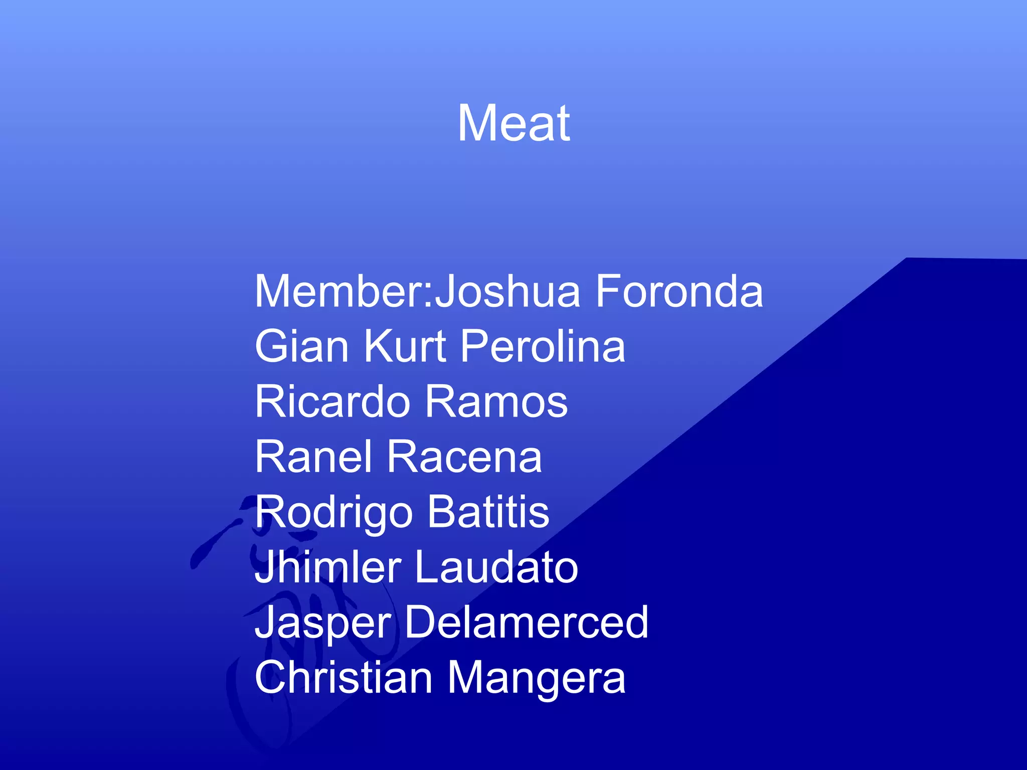Meat | PPT