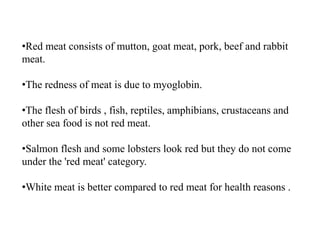Meat skeletal muscles with natturally attached tissues | PPTX