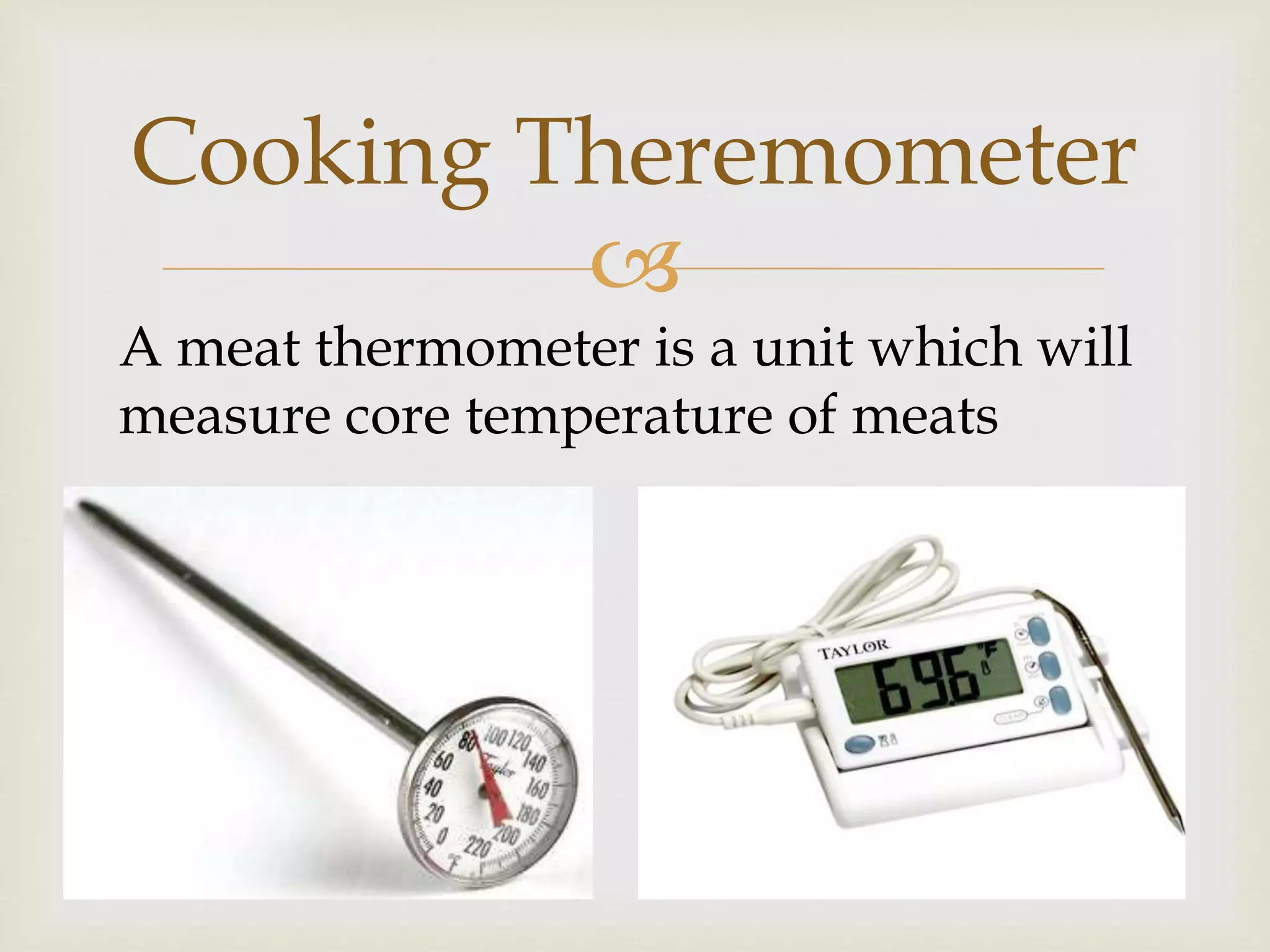 Meat and fish cooking guide temperature | PPTX