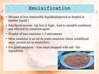 Meat and its functional proprties and basic meat processing procedure | PPT