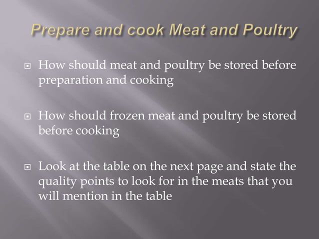 Meat and poultry.powerpoint y9 | PPTX