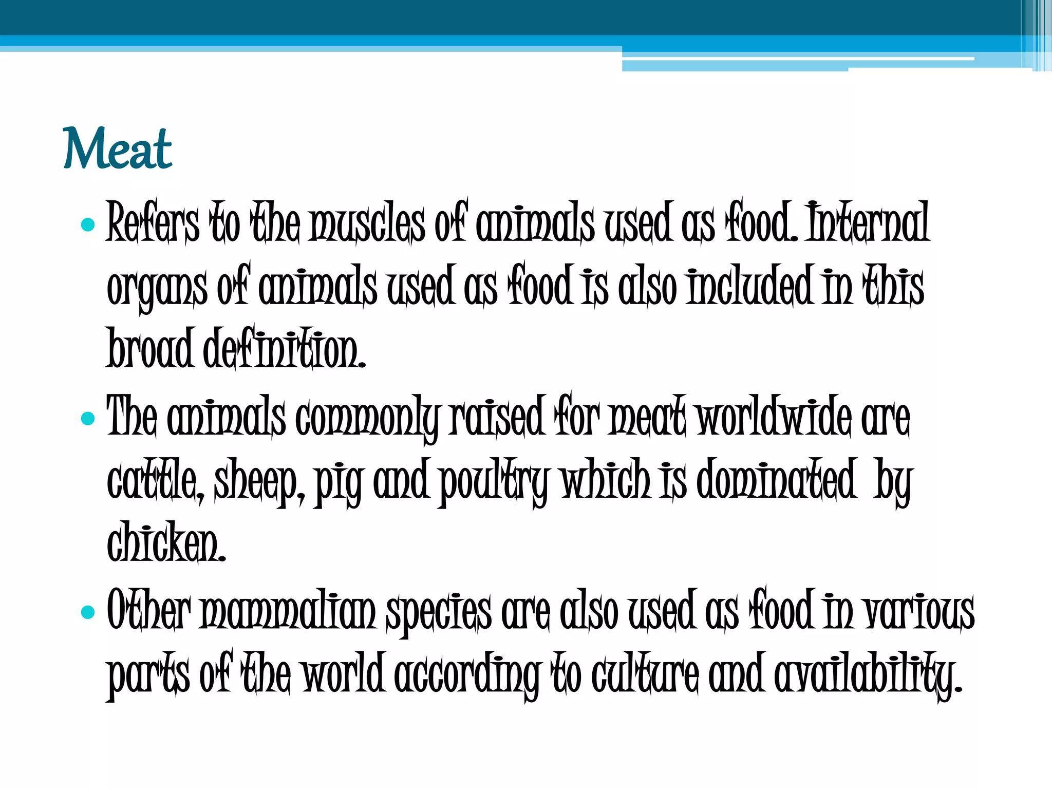 Meat and poultry | PPTX