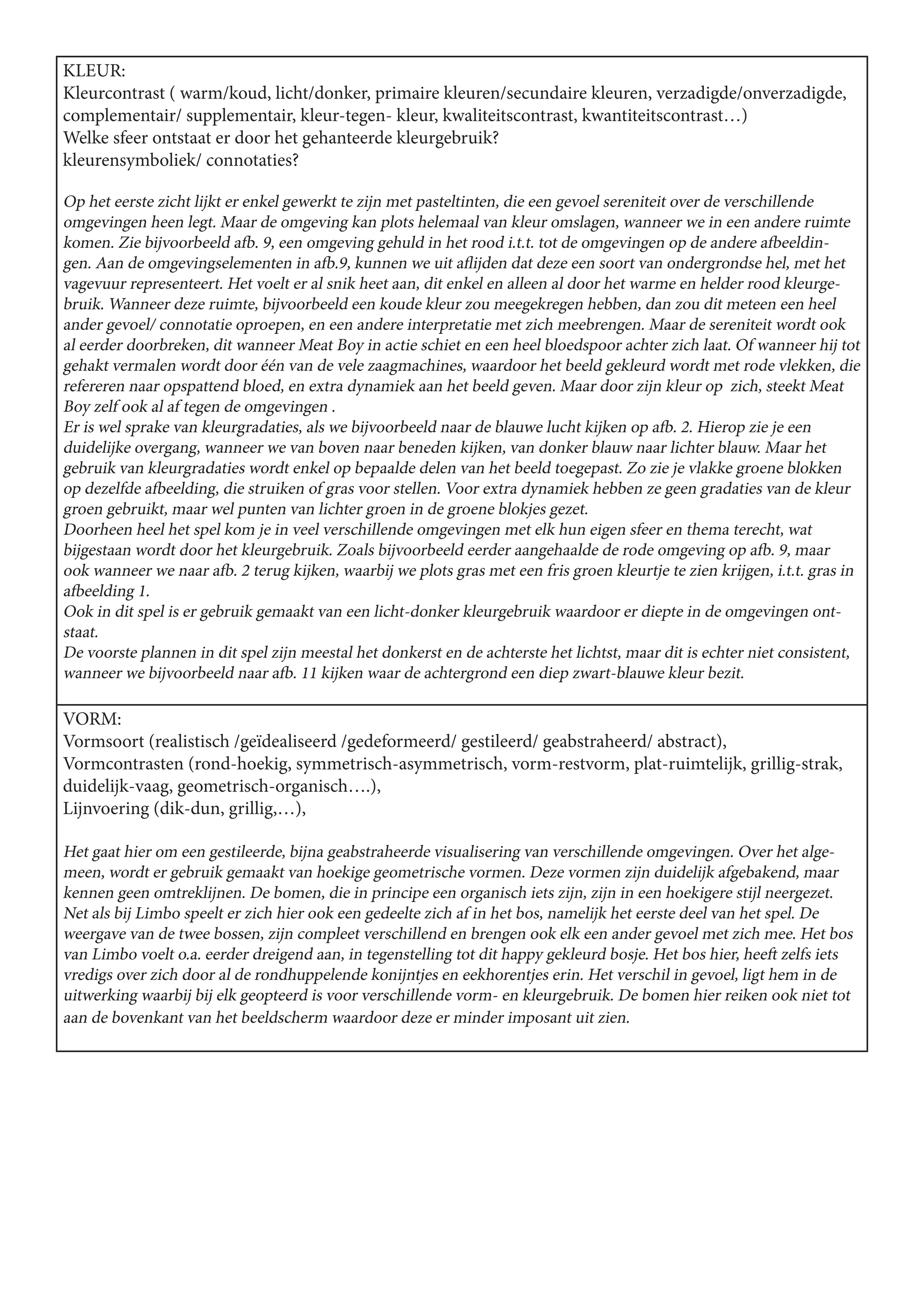 Meat boy analyseschema studio | PDF