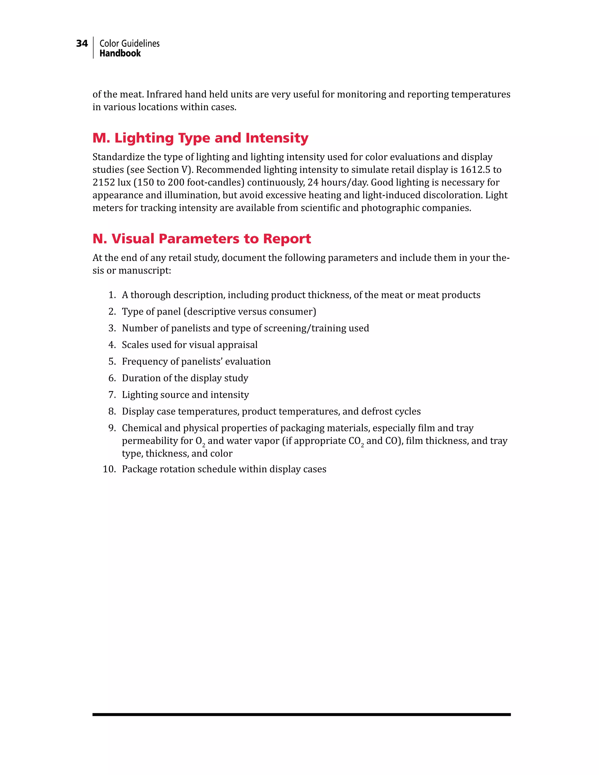 Meat Color Measurment Guidelines | PDF