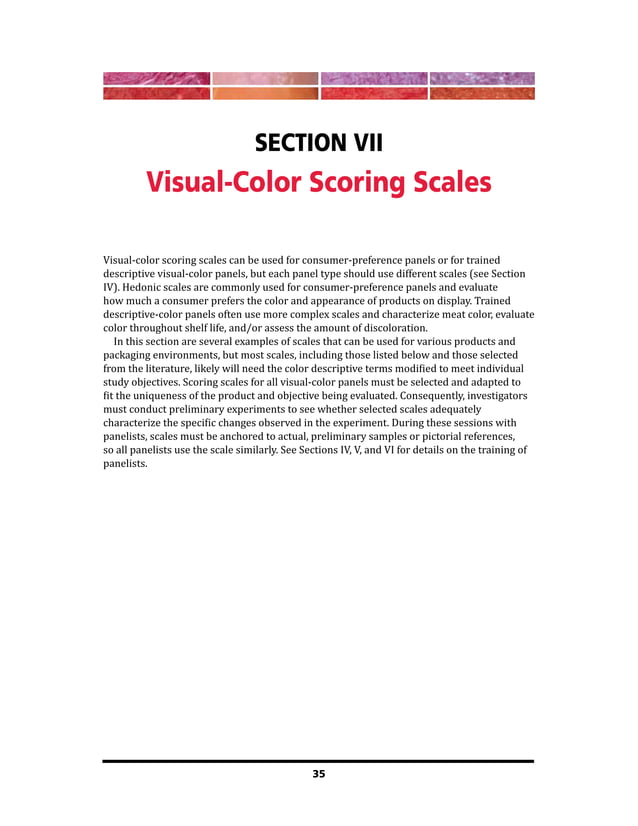 Meat Color Measurment Guidelines | PDF