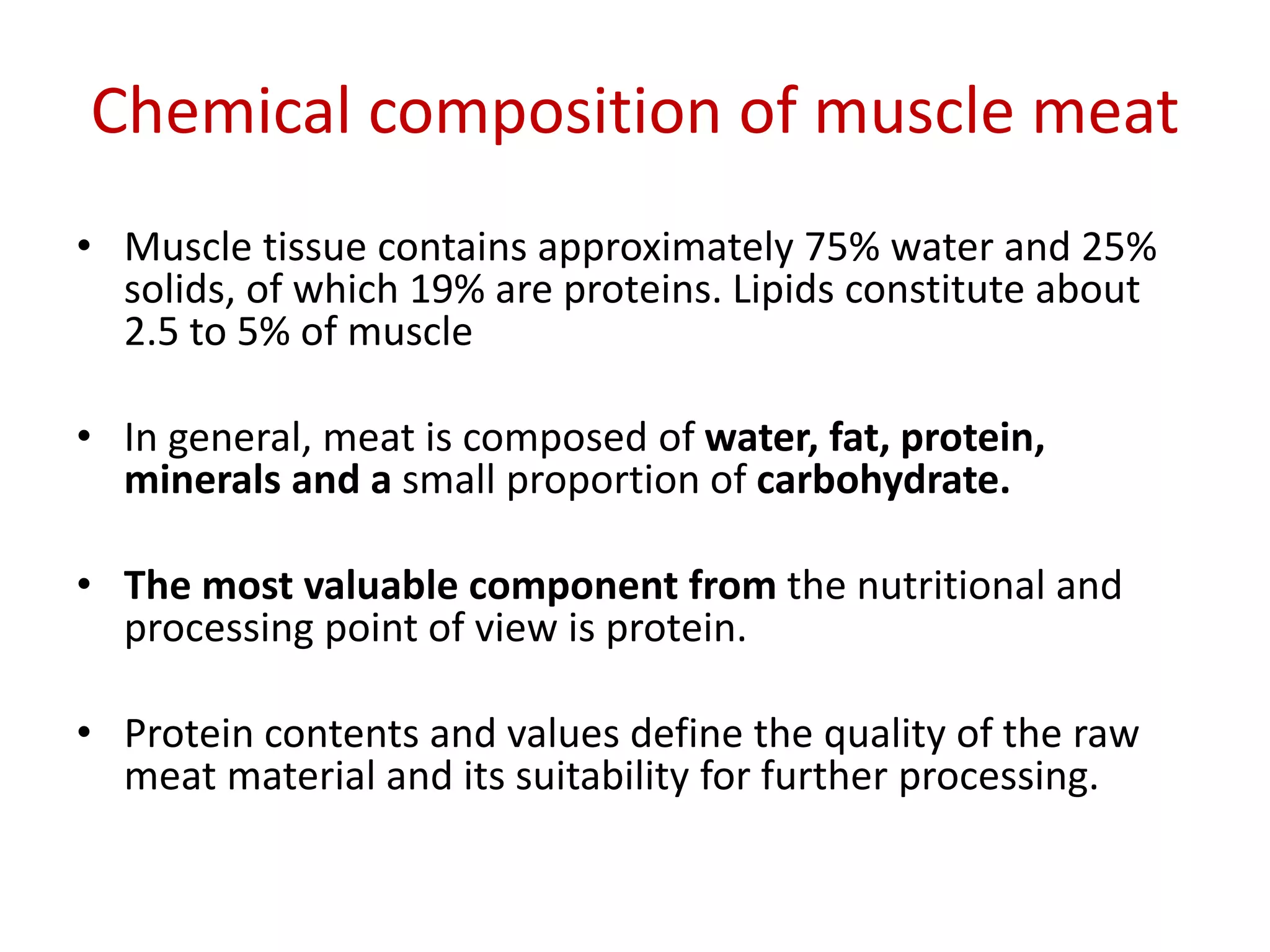 Meat composition | PPTX | Pet Supplies | Pets