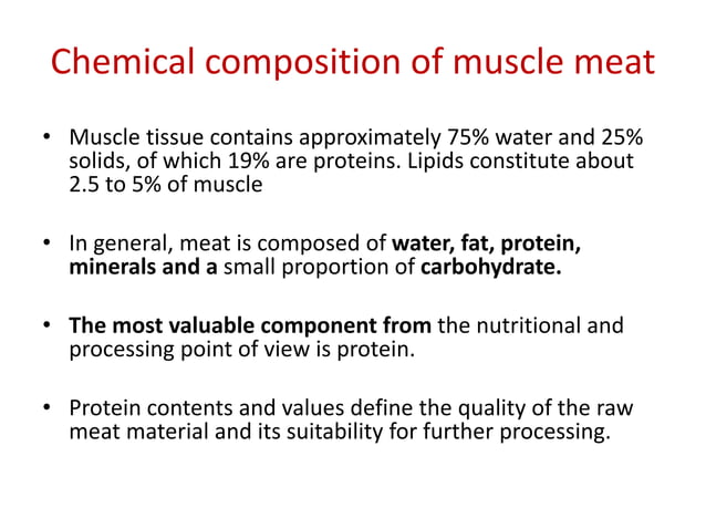 Meat composition | PPTX | Pet Supplies | Pets