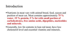 Meat composition and nutrition | PPTX