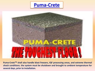 Meat cooler flooring | PPT