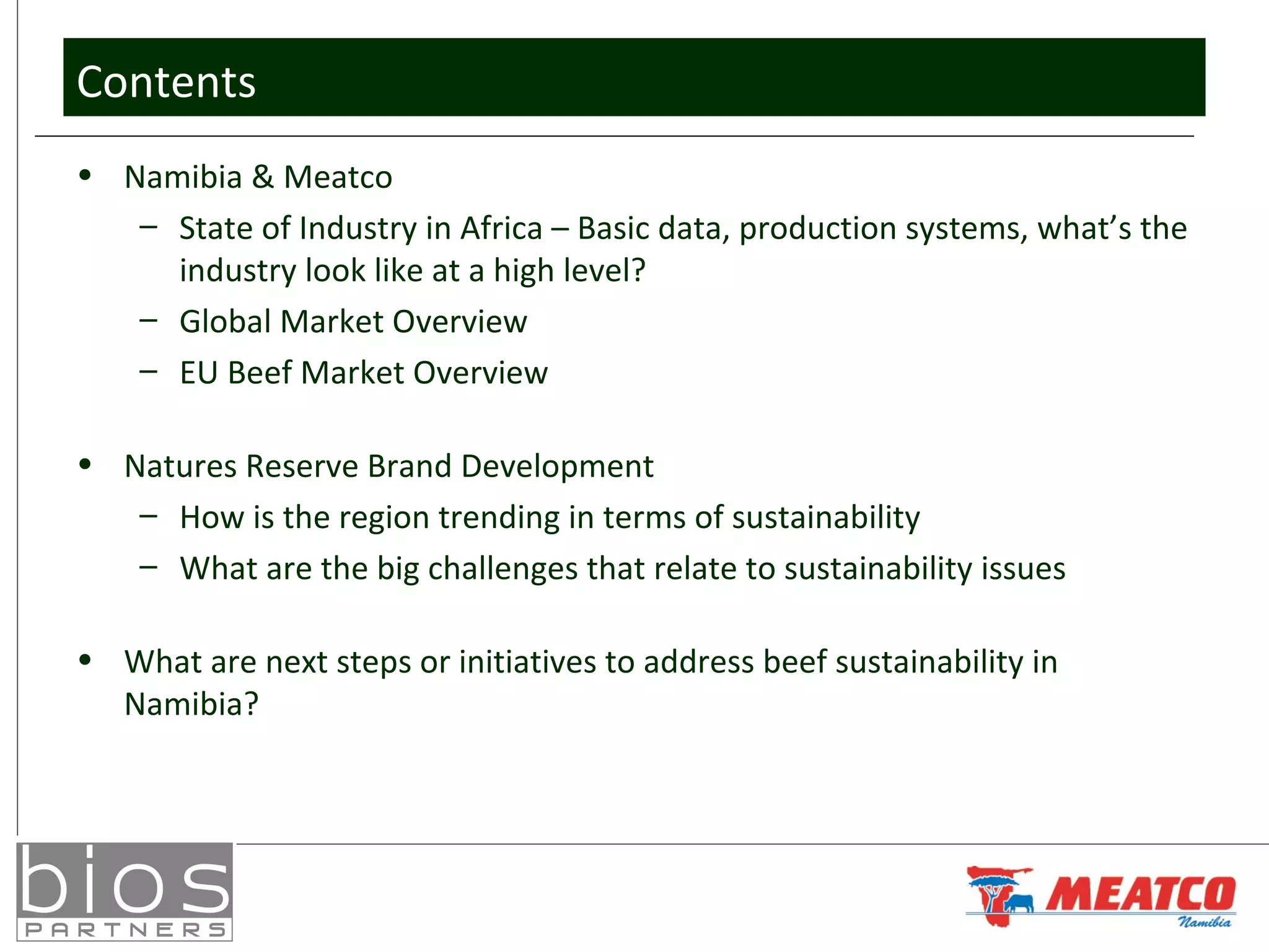 Meatco sustainable beef | PPT