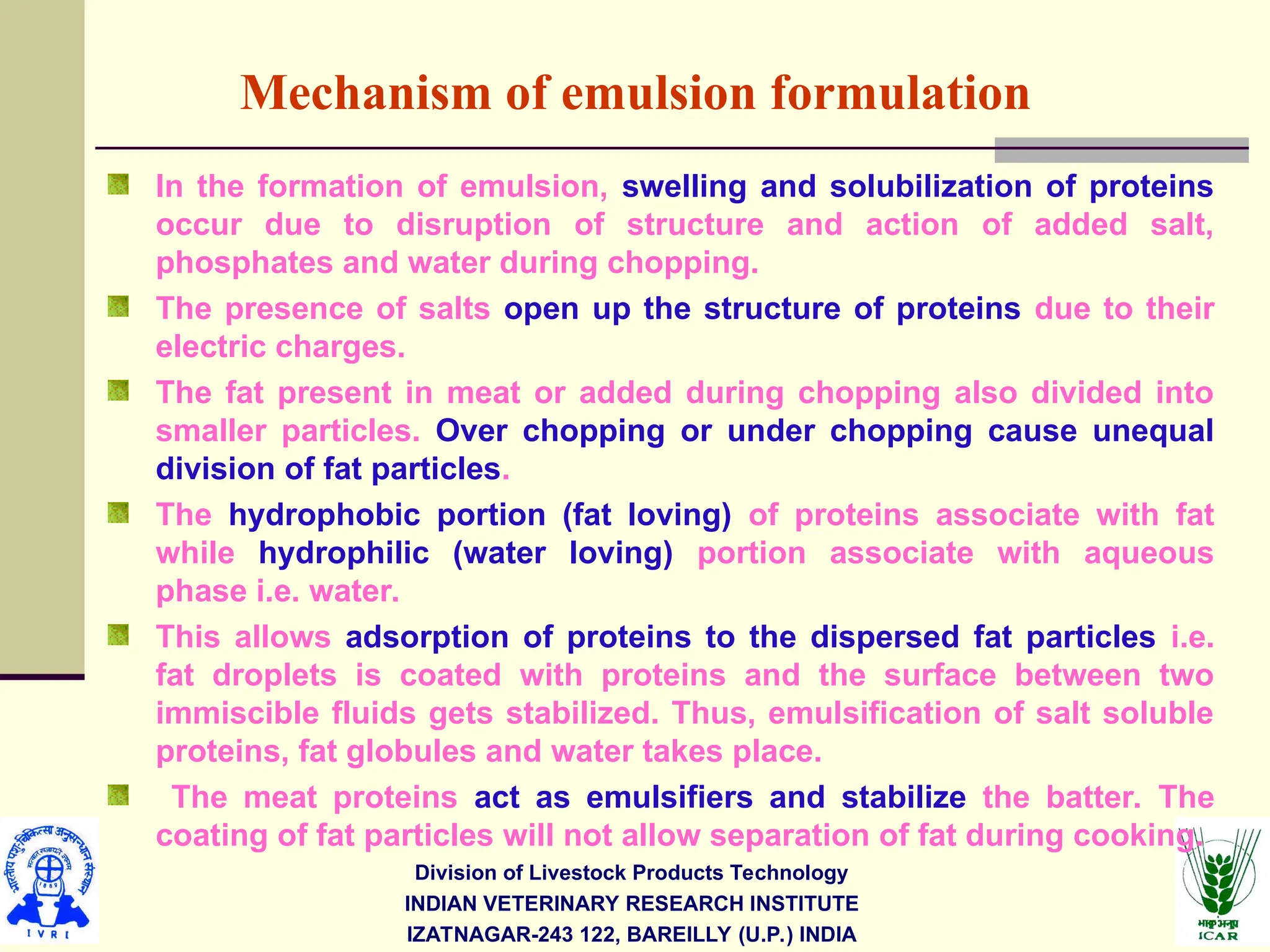 Meat Emulsion-Factors affecting emulsion stability.ppt