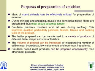 Meat Emulsion-Factors affecting emulsion stability.ppt