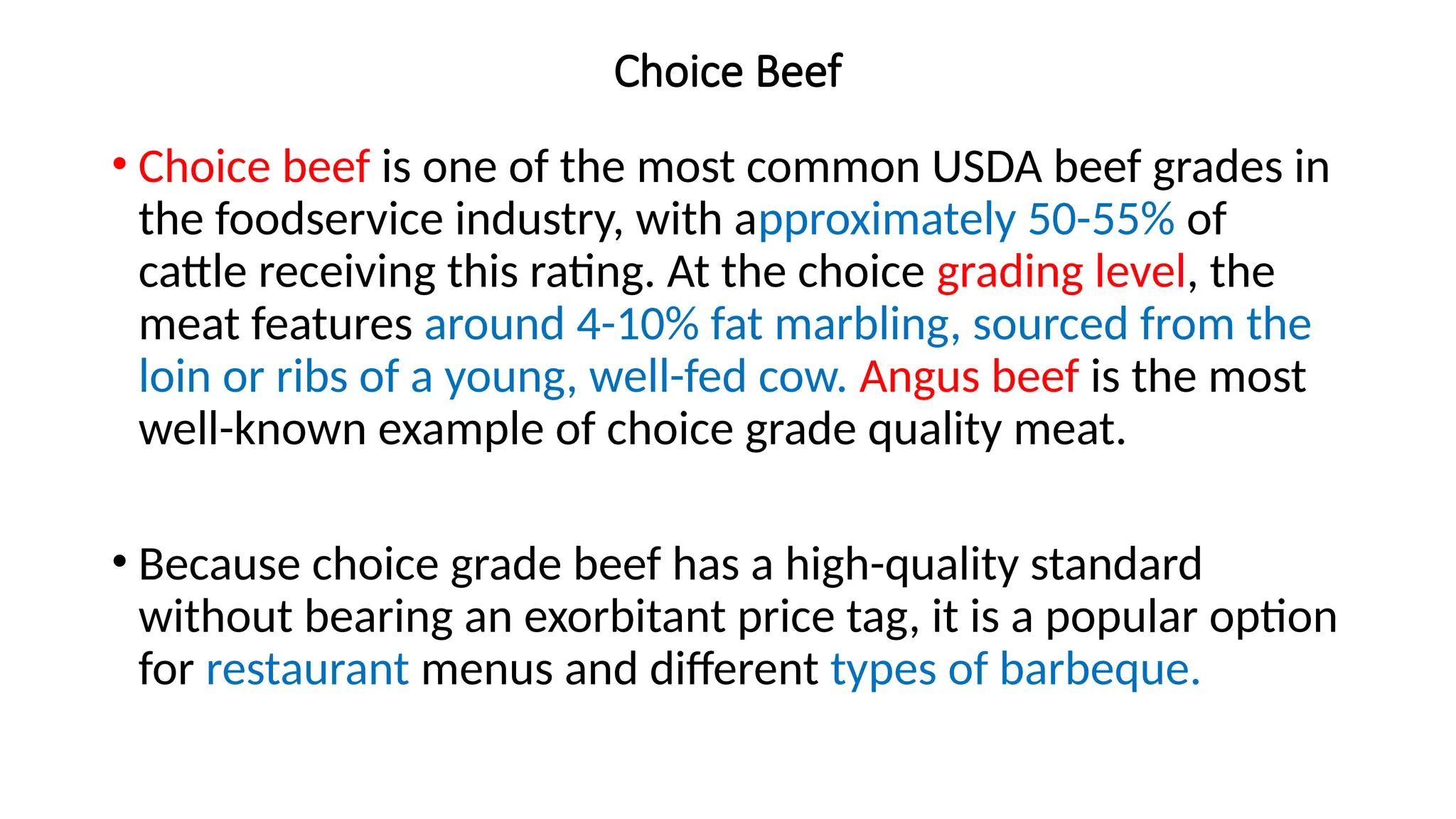 Meat Grading.pptx different types of meat | PPTX
