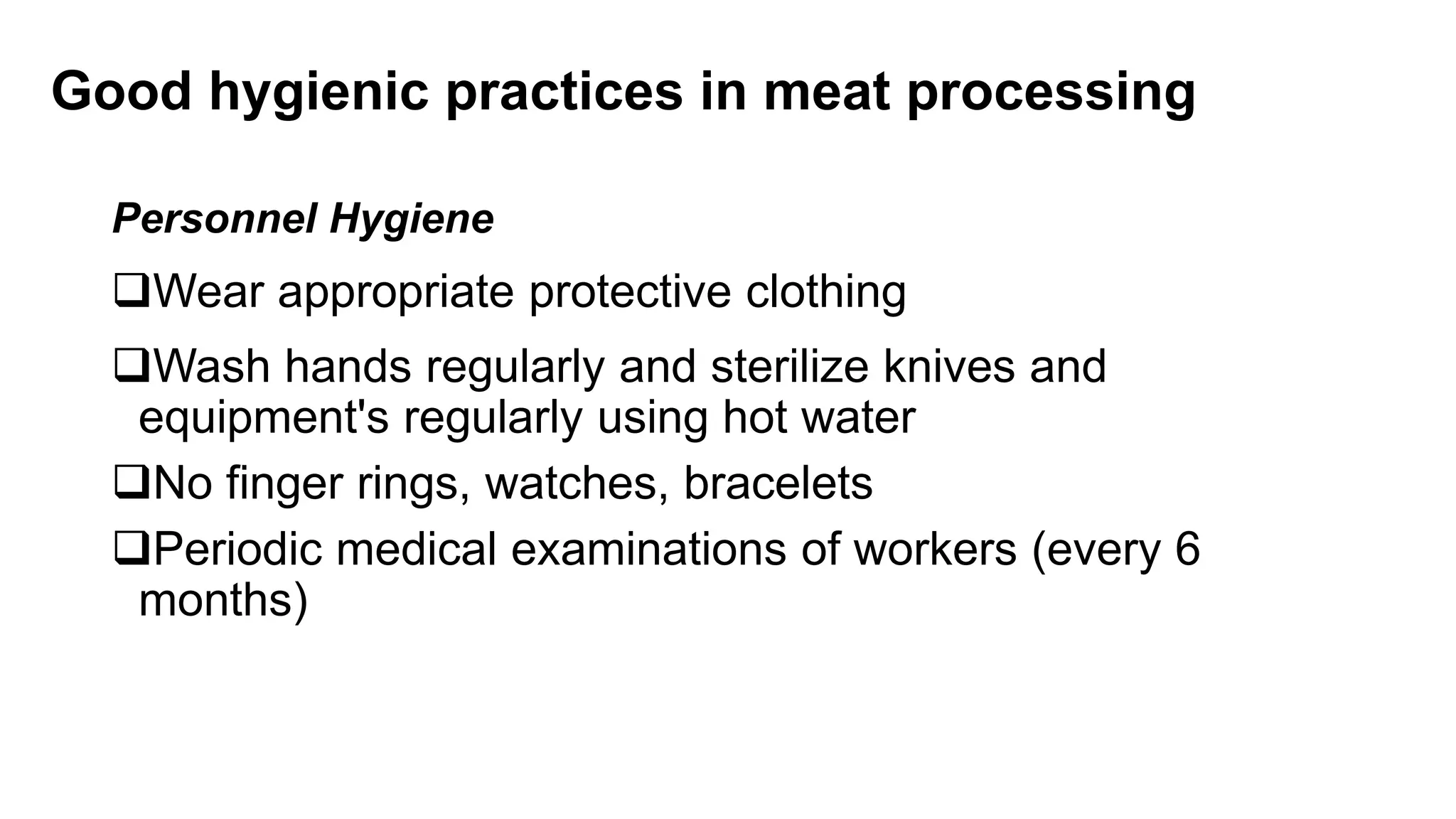 Sanitation and hygiene in meat processing.pptx