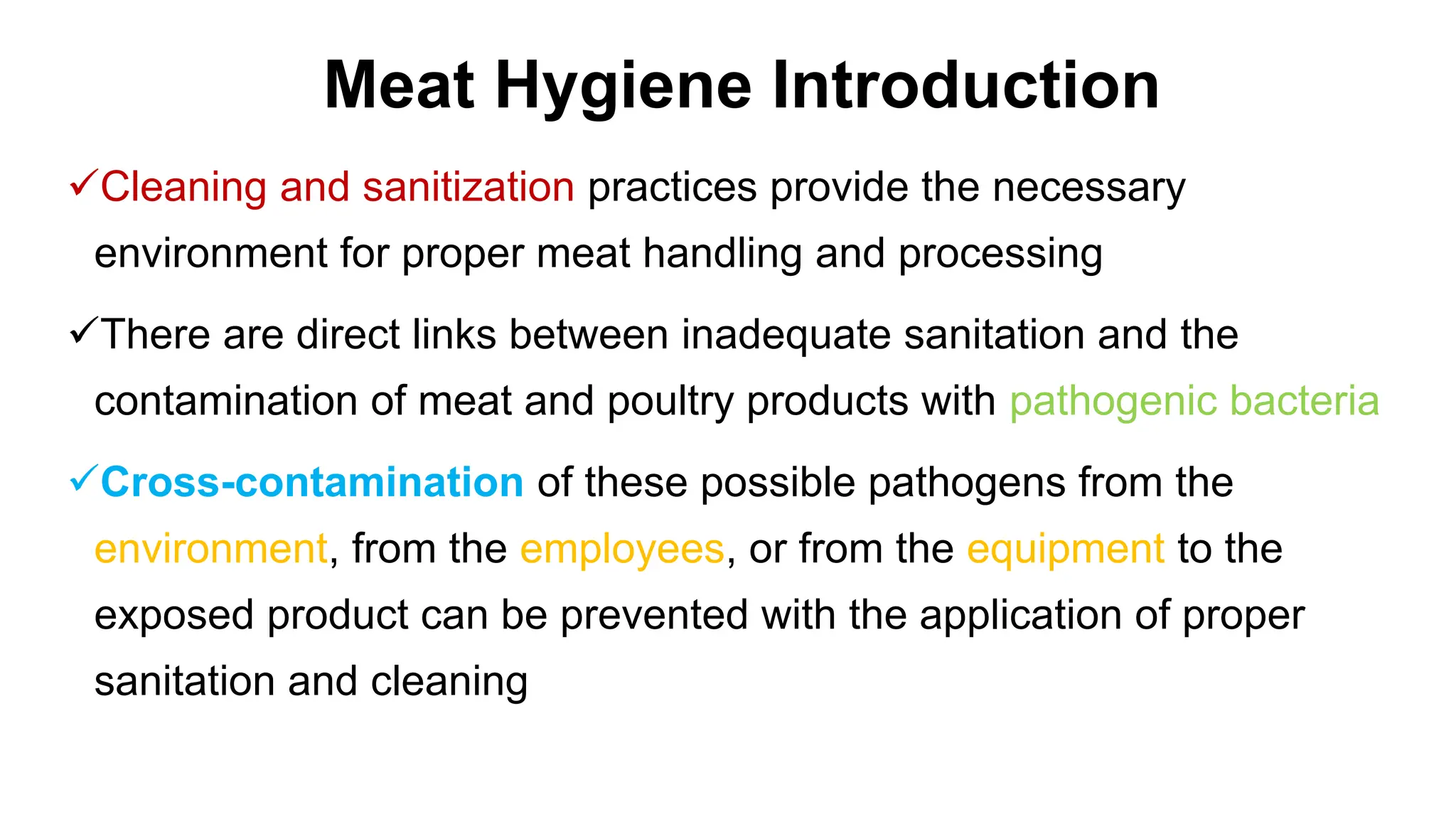 Sanitation and hygiene in meat processing.pptx