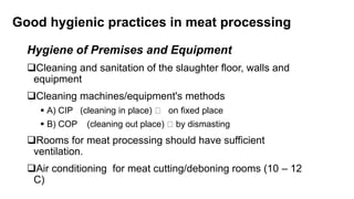 Sanitation and hygiene in meat processing.pptx