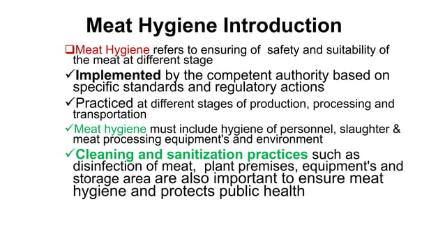 Sanitation and hygiene in meat processing.pptx