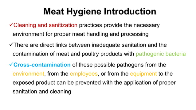 Sanitation and hygiene in meat processing.pptx