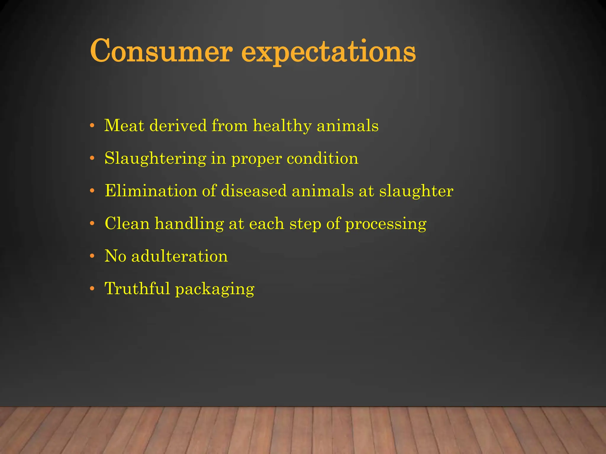 MEAT HYGIENE Basic Information for students | PPT