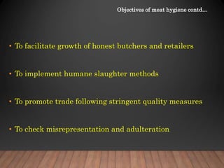 MEAT HYGIENE Basic Information for students | PPT | Agriculture ...