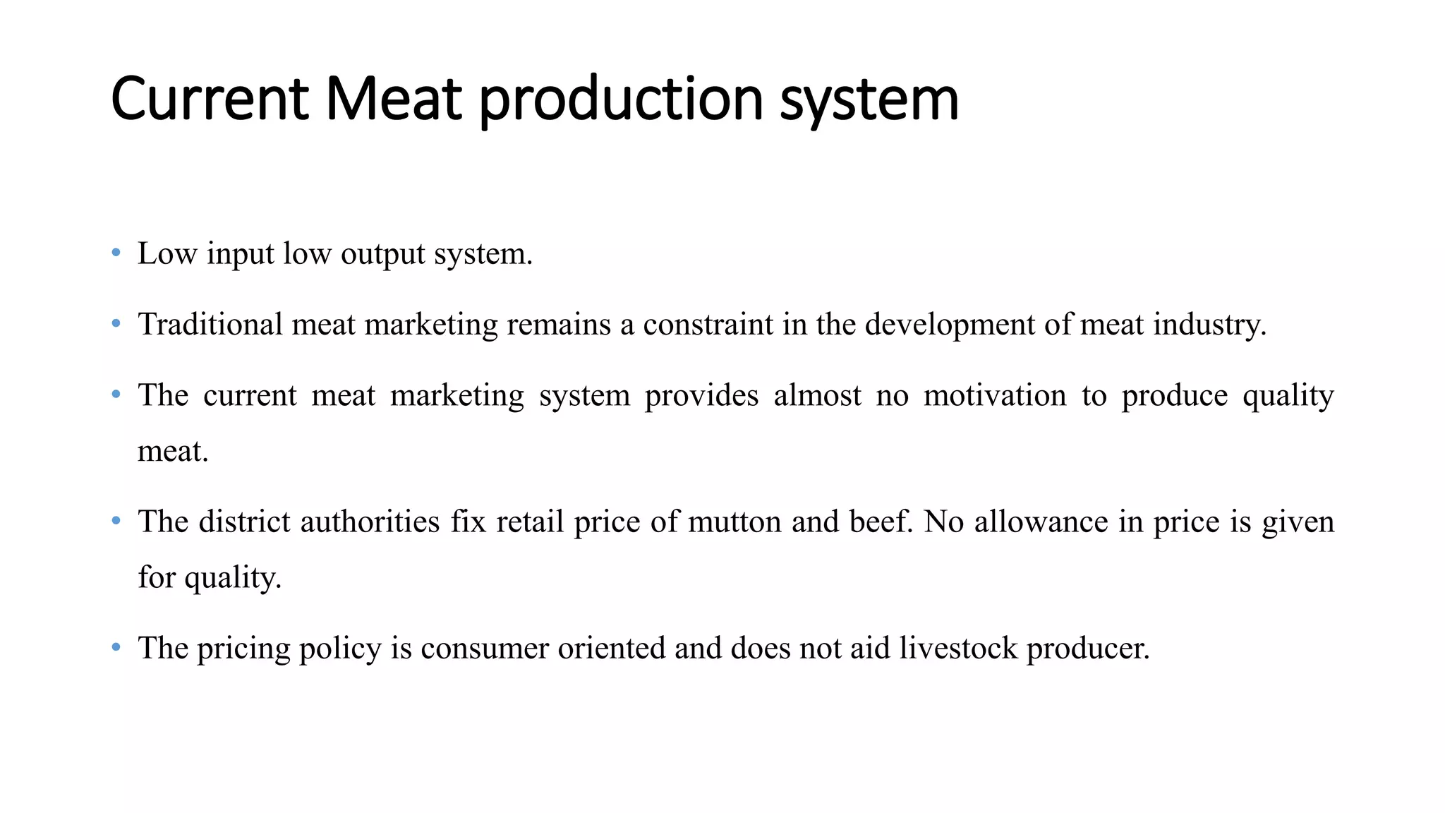 Meat industry and its scope | PPTX