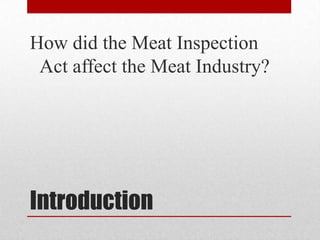 Meat Inspection Act