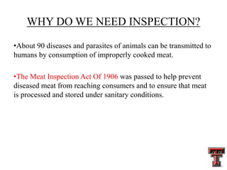 Meat Inspection for the hotel managements students | PPT