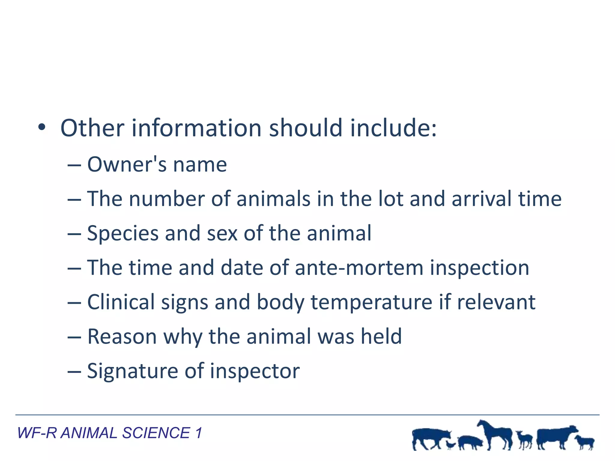 Meat Inspection Procedures | PPTX