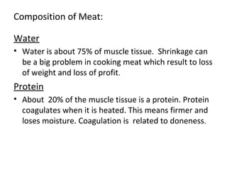 Meat & meat cookery | PPT