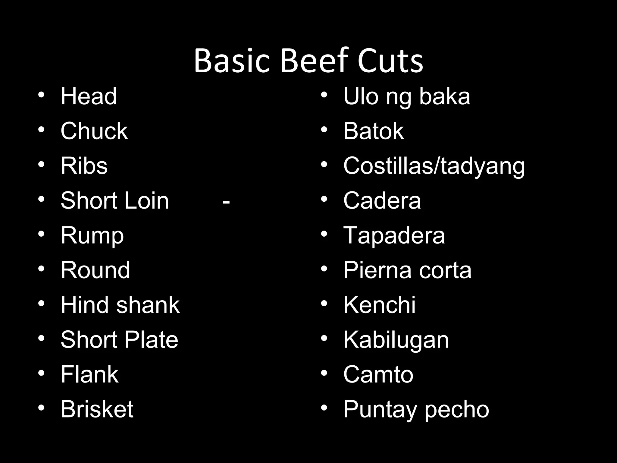 Meat & meat cookery | PPT