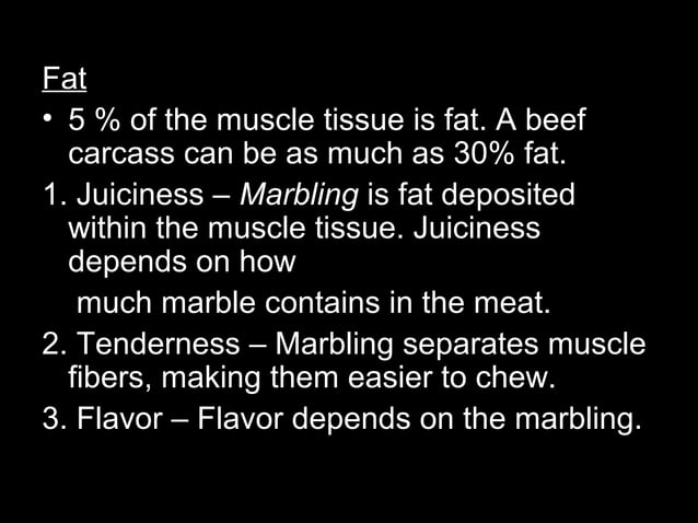 Meat & meat cookery | PPT