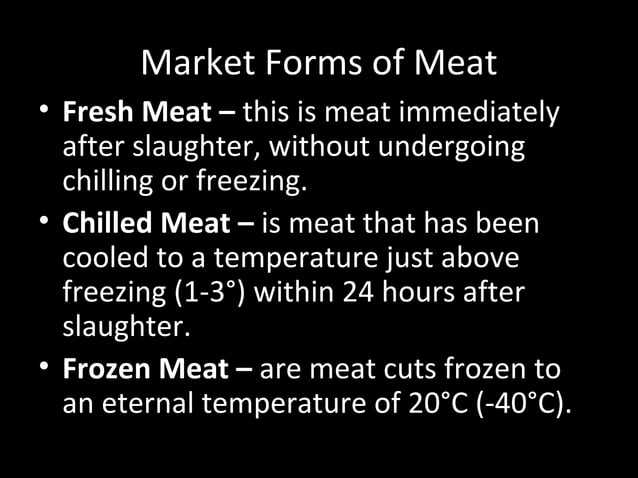 Meat & meat cookery | PPT