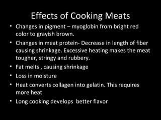 Meat & meat cookery | PPT