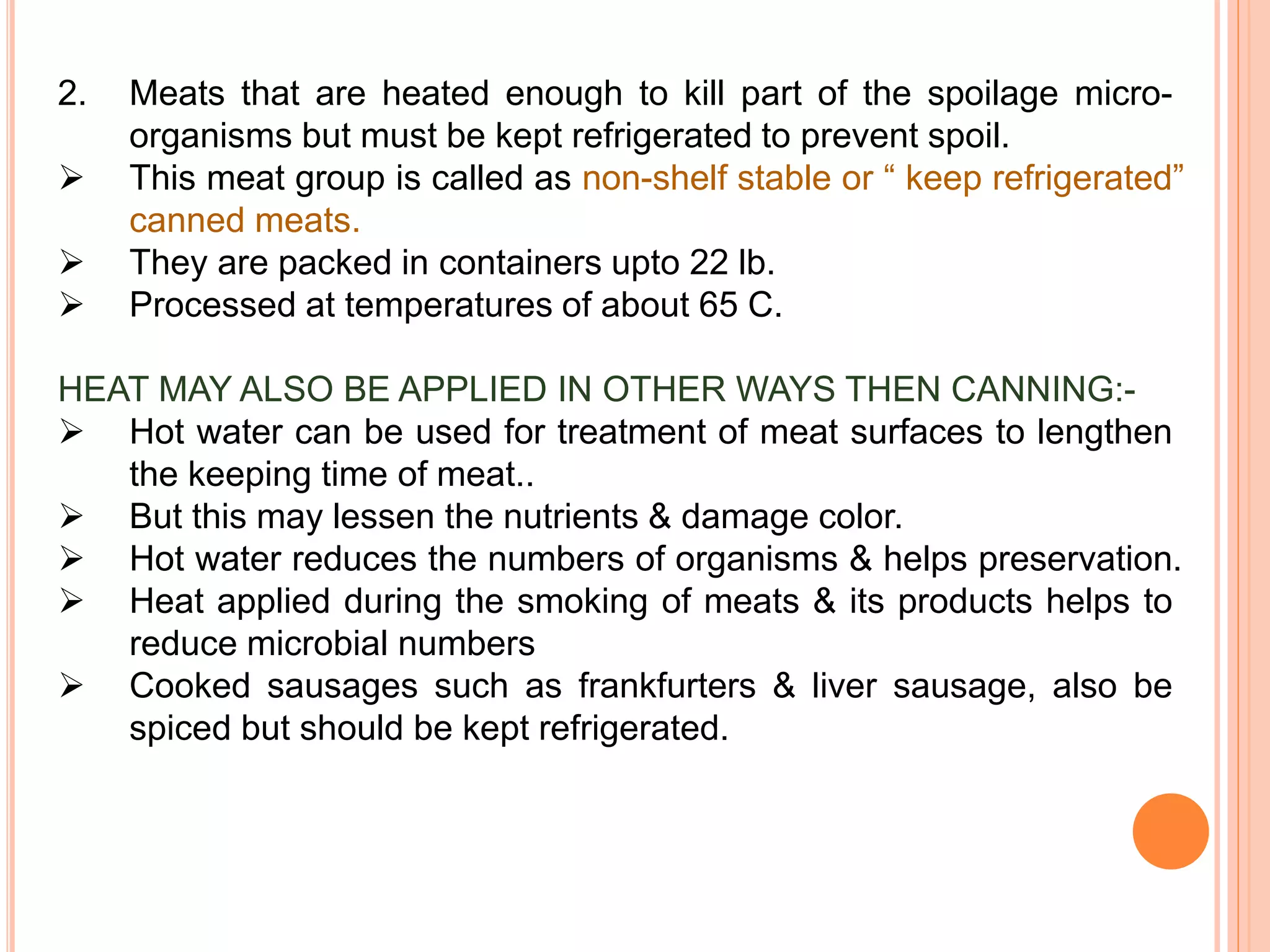 Microbial spoilage of meat & meat products | PPTX
