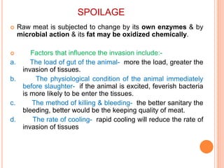 Microbial spoilage of meat & meat products | PPTX