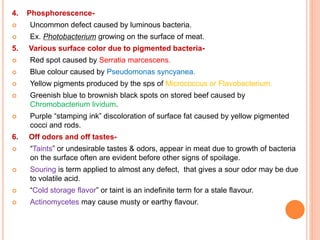 Microbial spoilage of meat & meat products | PPTX