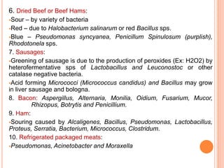 Microbial spoilage of meat & meat products | PPTX