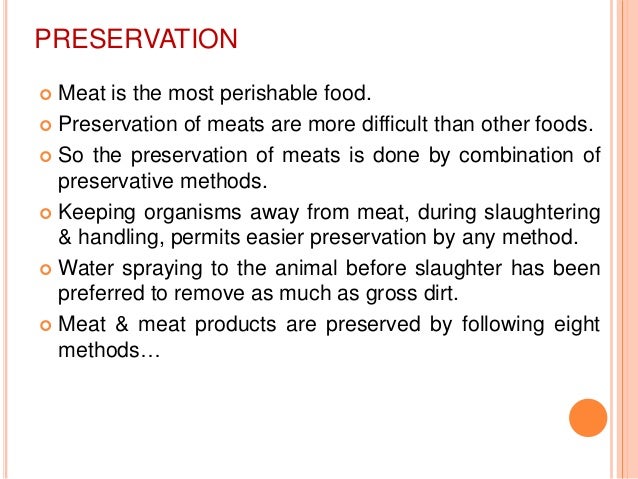 Microbial spoilage of meat & meat products