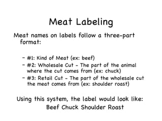 Meat & Poultry PowerPoint | PPT