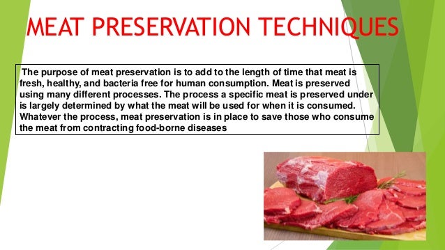 Meat preservation