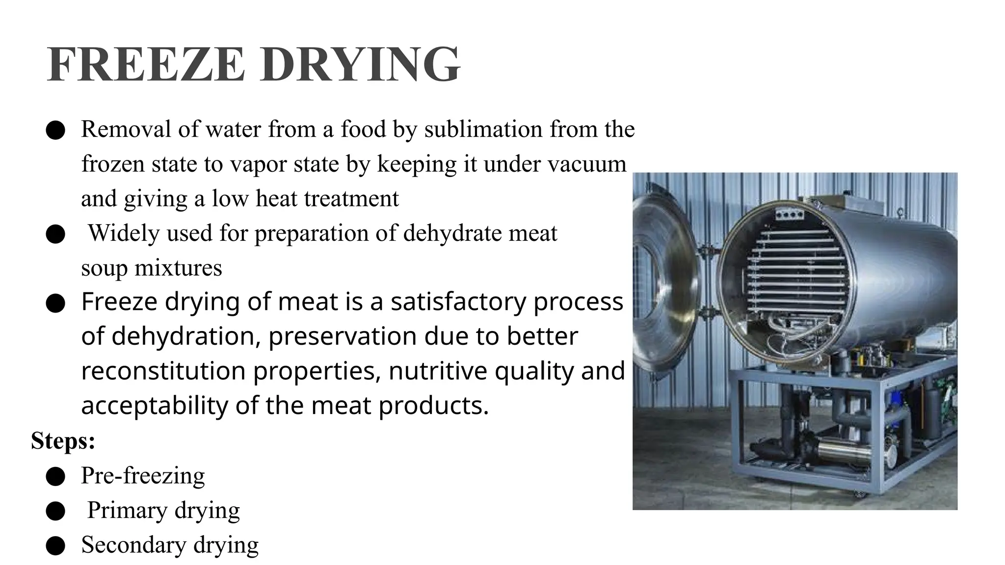 Meat preservation techniques, THERMAL PROCESSING, ADVANCE TECHNIQUES ...