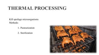 Meat preservation techniques, THERMAL PROCESSING, ADVANCE TECHNIQUES ...
