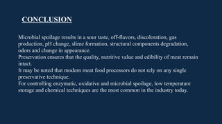 Meat preservation techniques, THERMAL PROCESSING, ADVANCE TECHNIQUES. | PPT