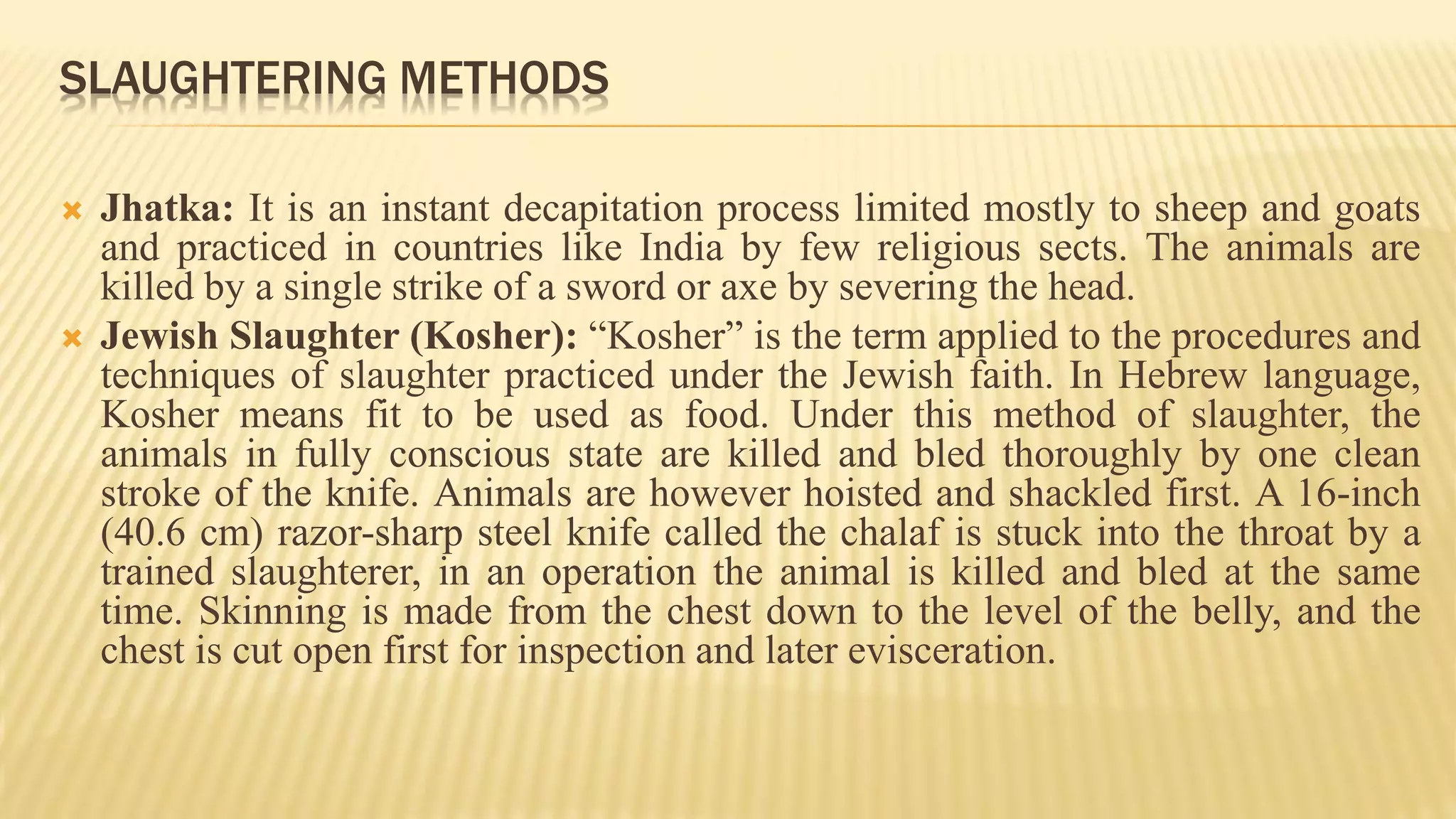 MEAT PROCESSING TECHNOLOGY | PPTX