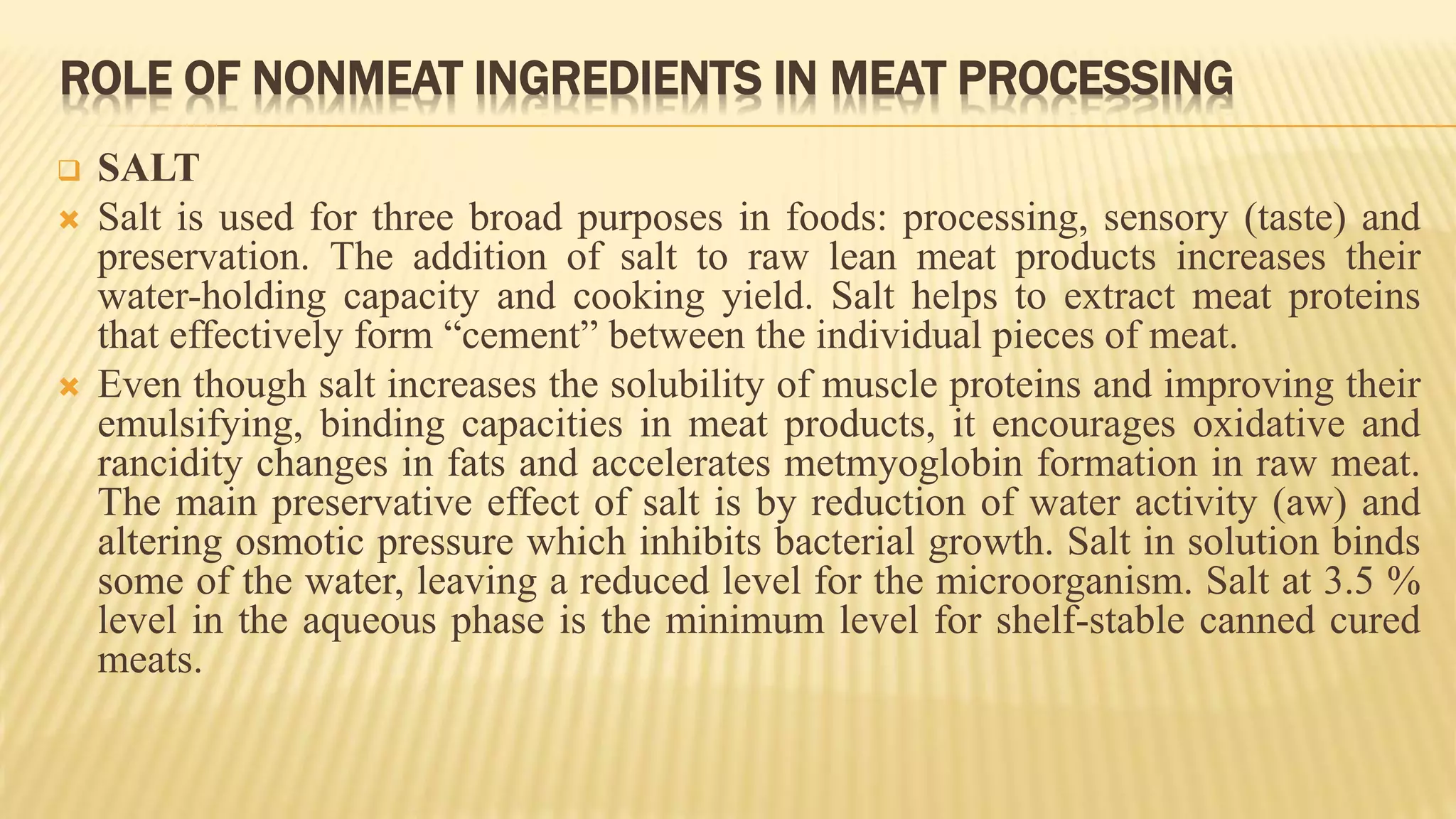 MEAT PROCESSING TECHNOLOGY | PPTX