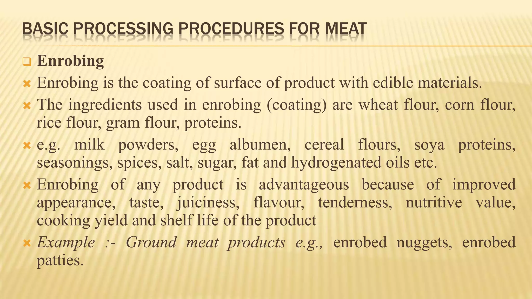 MEAT PROCESSING TECHNOLOGY | PPTX