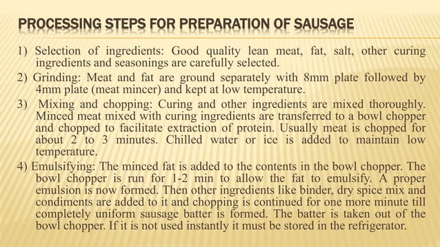 MEAT PROCESSING TECHNOLOGY | PPTX | First Aid | Injuries