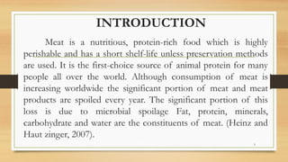 Meat Processing methods and preservation pptx | PPTX